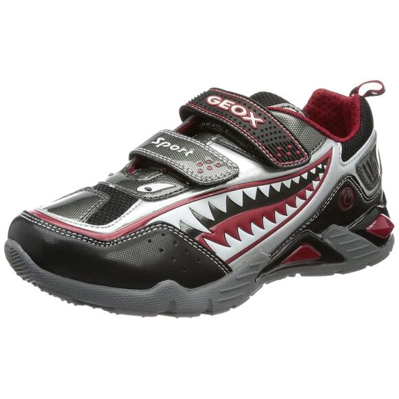Geox | Shoes | Geox Supreme Light Blackred Childb Fashionsneakers 3 New ...